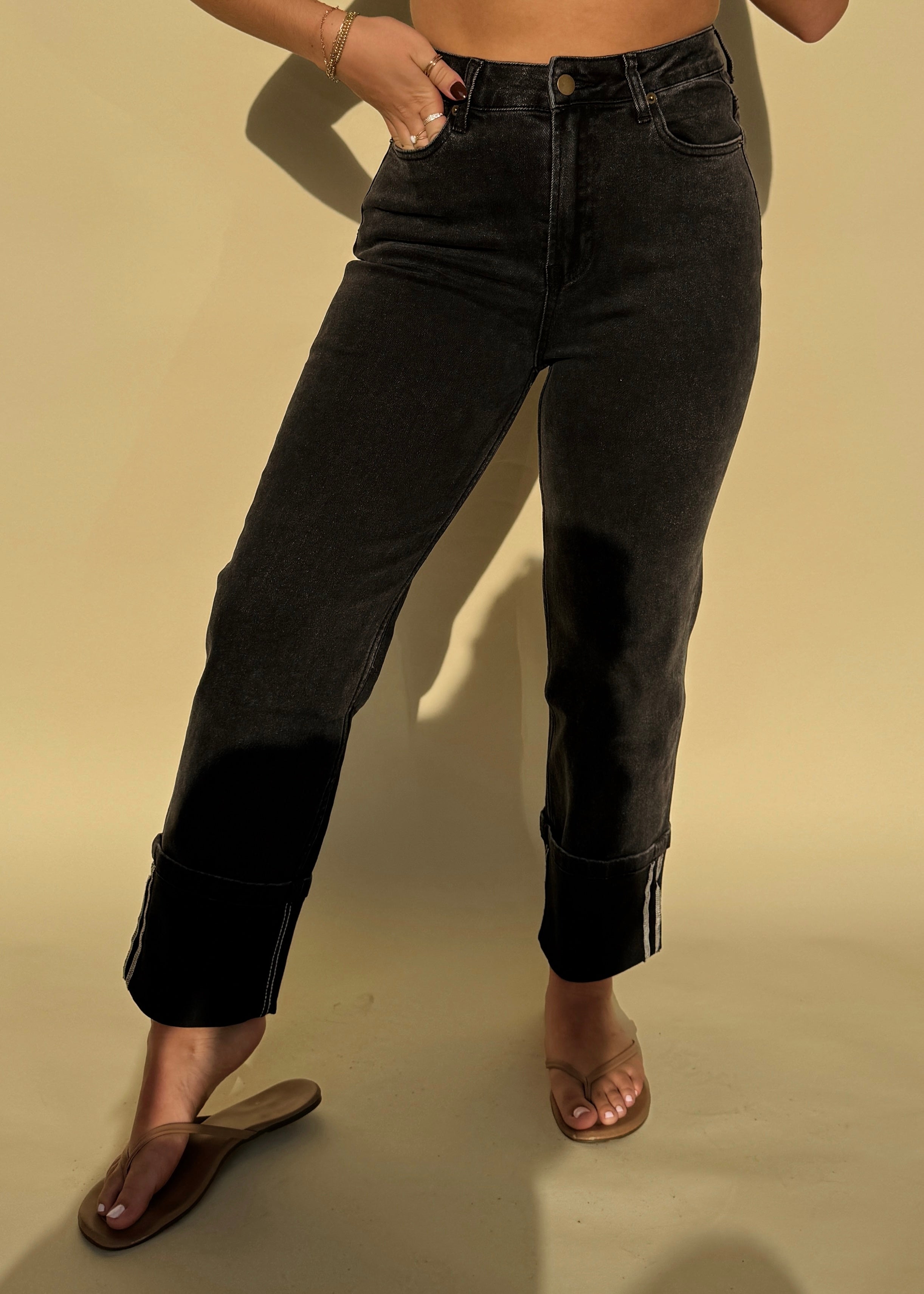 Beckham Black Jeans – Harlow x Brooks Boutique