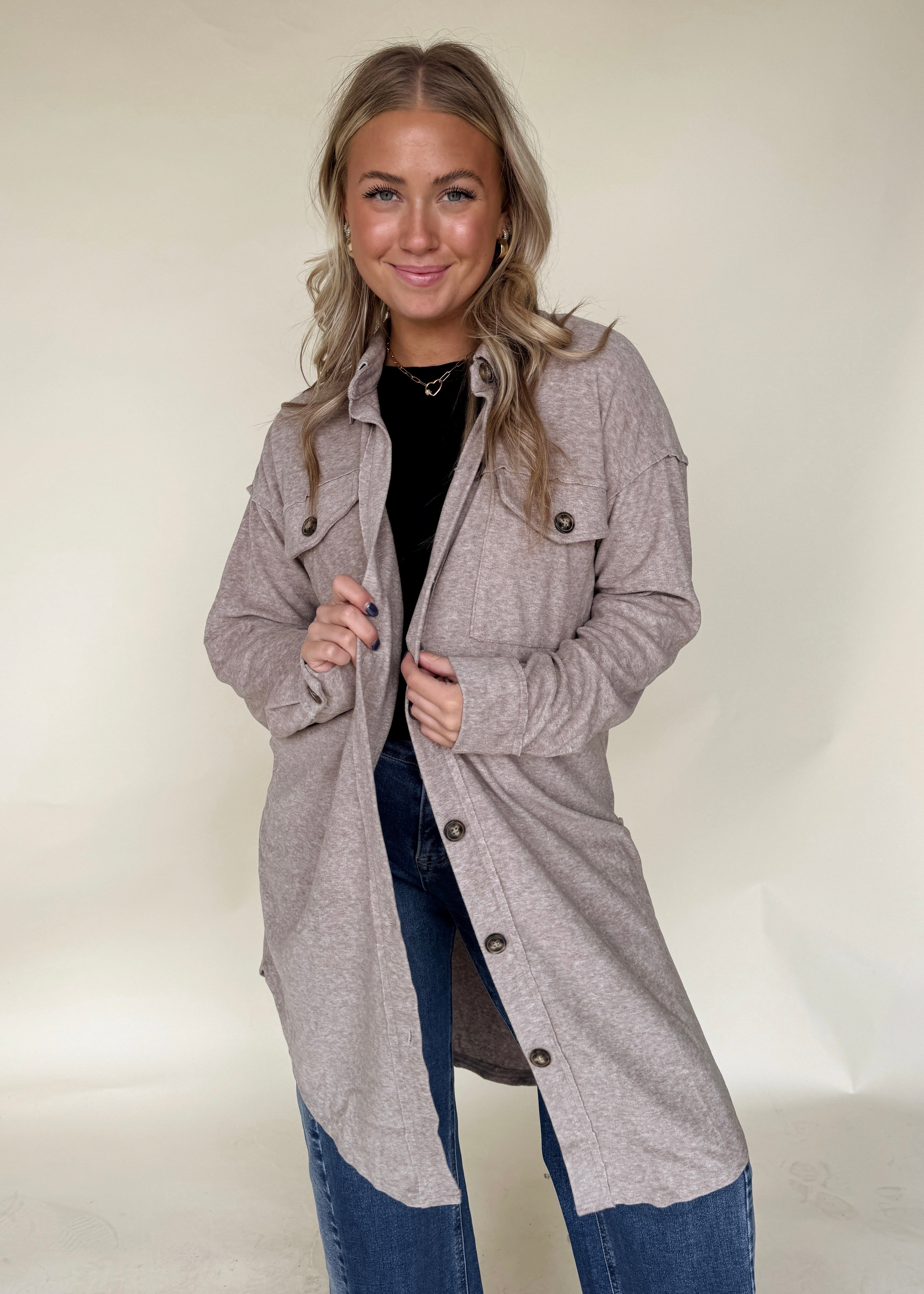 Miller Longline Cardi – Harlow x Brooks Boutique